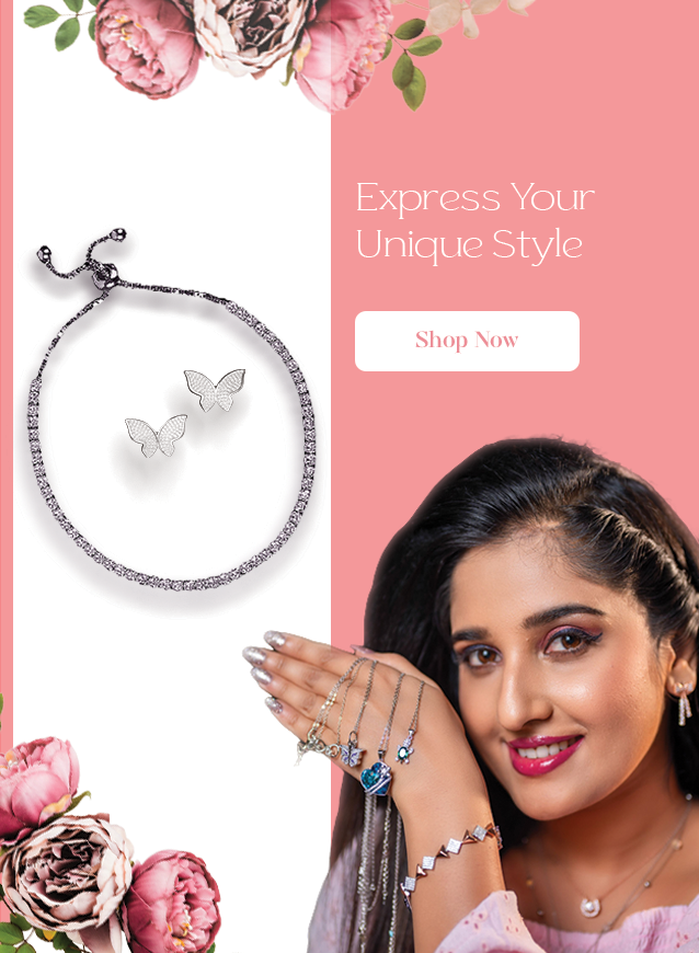 Buy pure silver jewelry online at Shwet Meghana Lokesh.